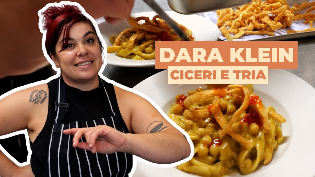 Ciceri e tria (fried pasta and chickpeas) with chef Dara Klein