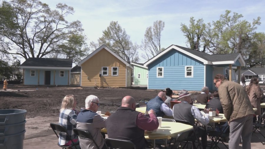 Bill Beazley Homes and Bridge Builders Communities hosts lunch in tiny ...