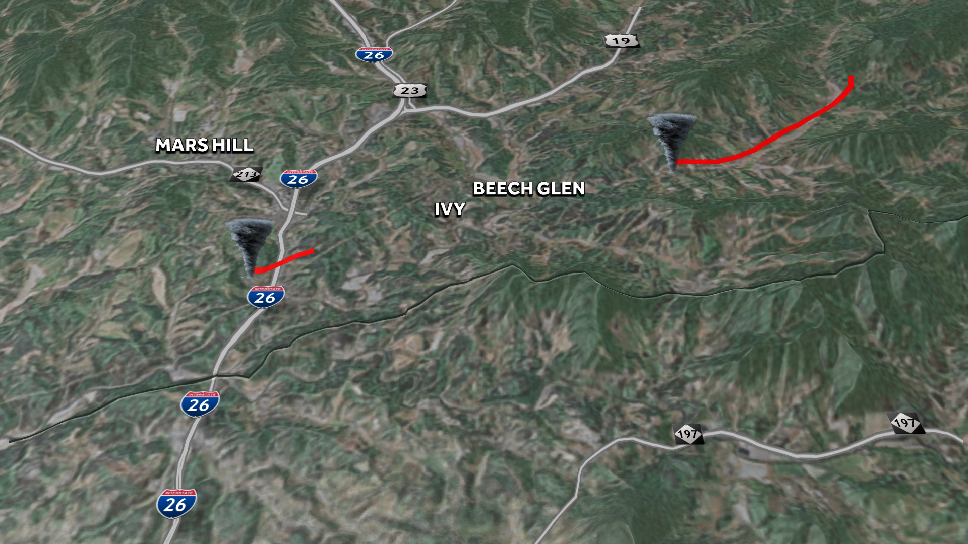 NWS confirms 2 tornadoes hit western North Carolina during Monday's ...