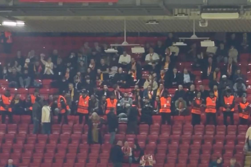 Banned Galatasaray fans ejected from Anfield after angry reaction to ...