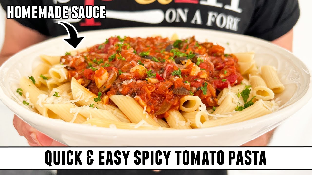 Spanish-style spicy tomato pasta | Easy Mediterranean pasta recipe