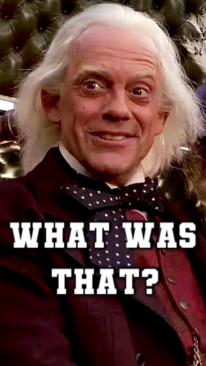 The unscripted moment in Back to the Future Part III
