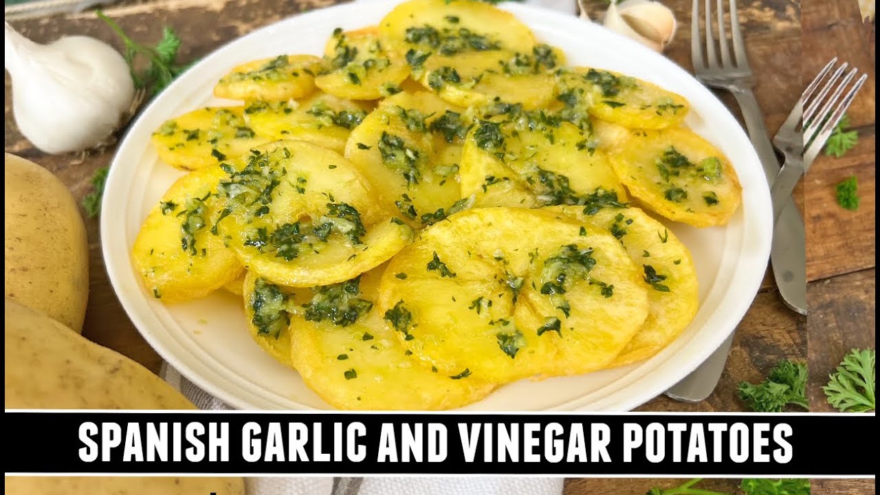 Spanish garlic and vinegar potatoes | Classic Madrid patatas recipe