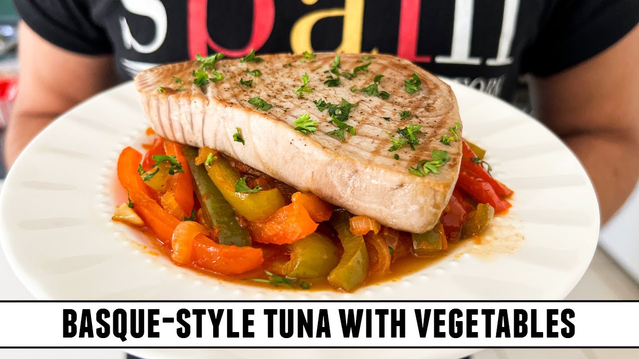 Atún a la vizcaína: Famous Basque tuna recipe with rich pepper sauce