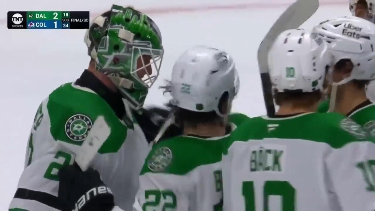 Johnston scores shootout winner as Stars beat Avs 2-1 to tighten race ...