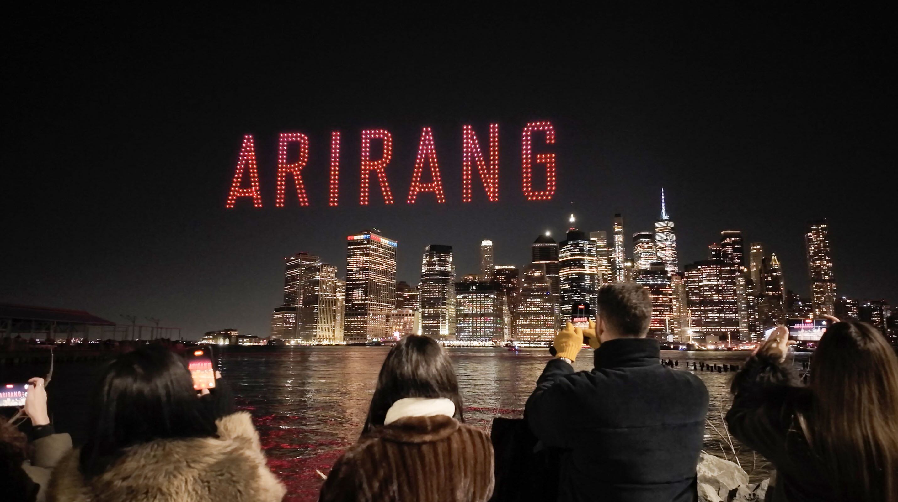 BTS drone show lights New York for 'Arirang' album