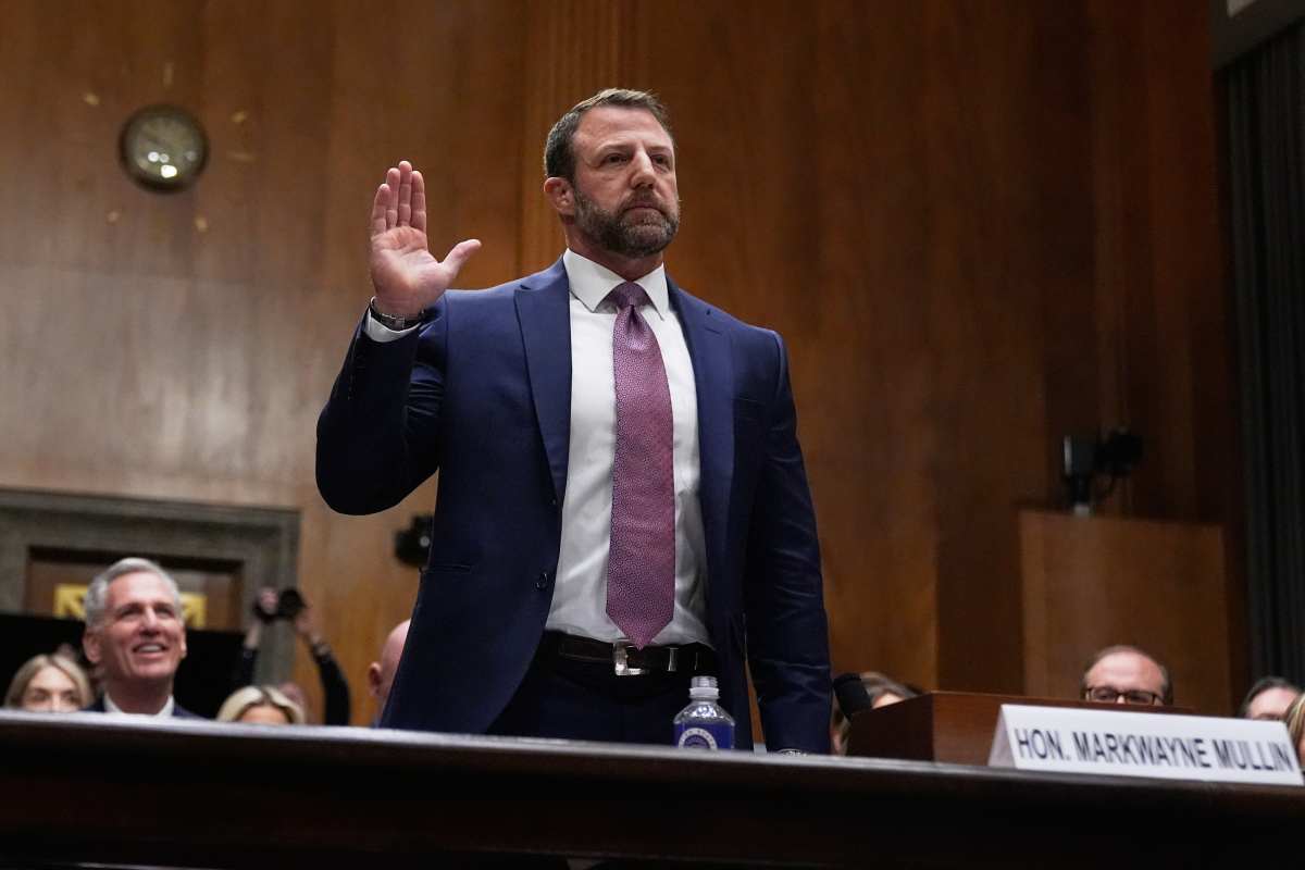 Why did Sen Markwayne Mullin have a pink ball at the DHS hearing? Here ...