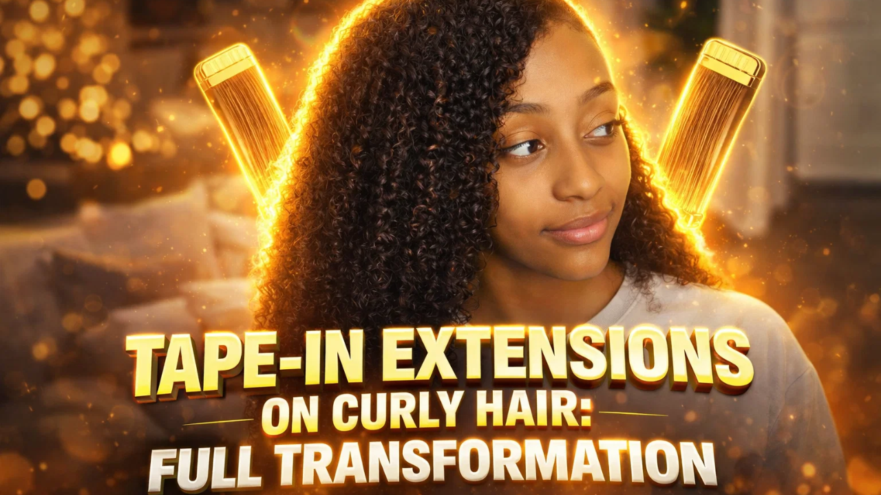 Tape in extensions on curly hair: The full transformation you have to see