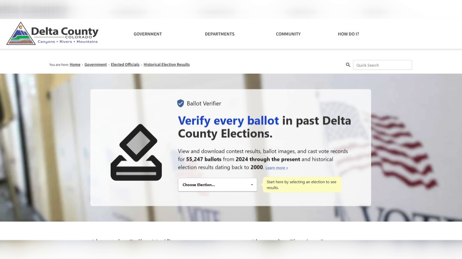 Delta County launches online ballot verification tool