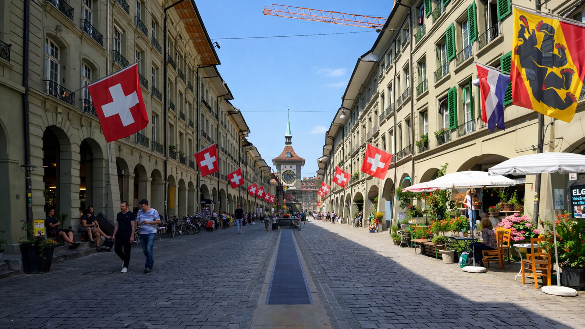 Bern Switzerland beautiful medieval capital city (4K)