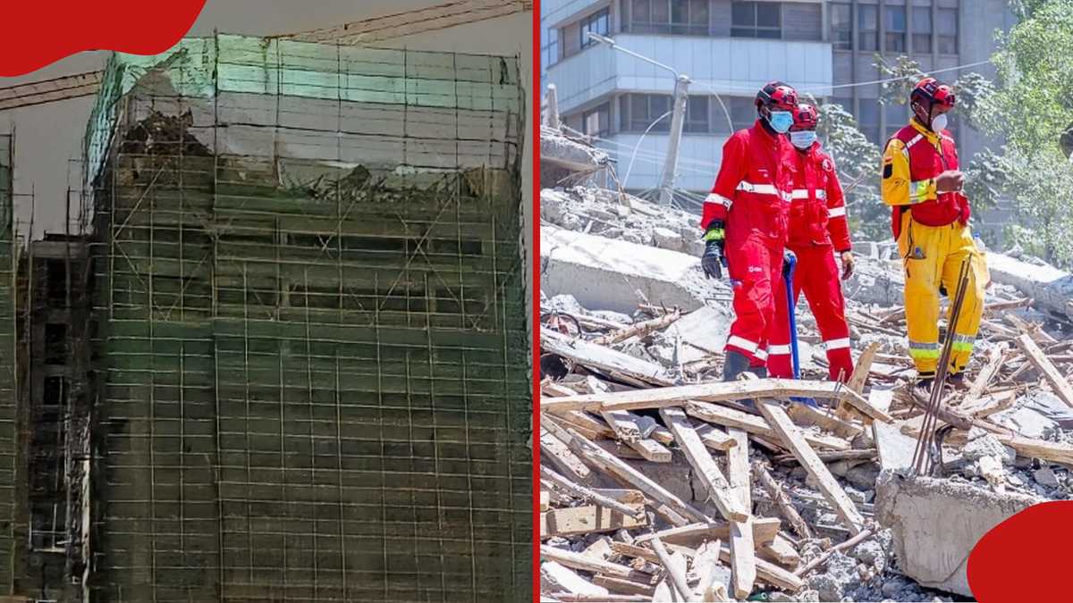 22-storey building under construction collapses in Westlands, leaving ...