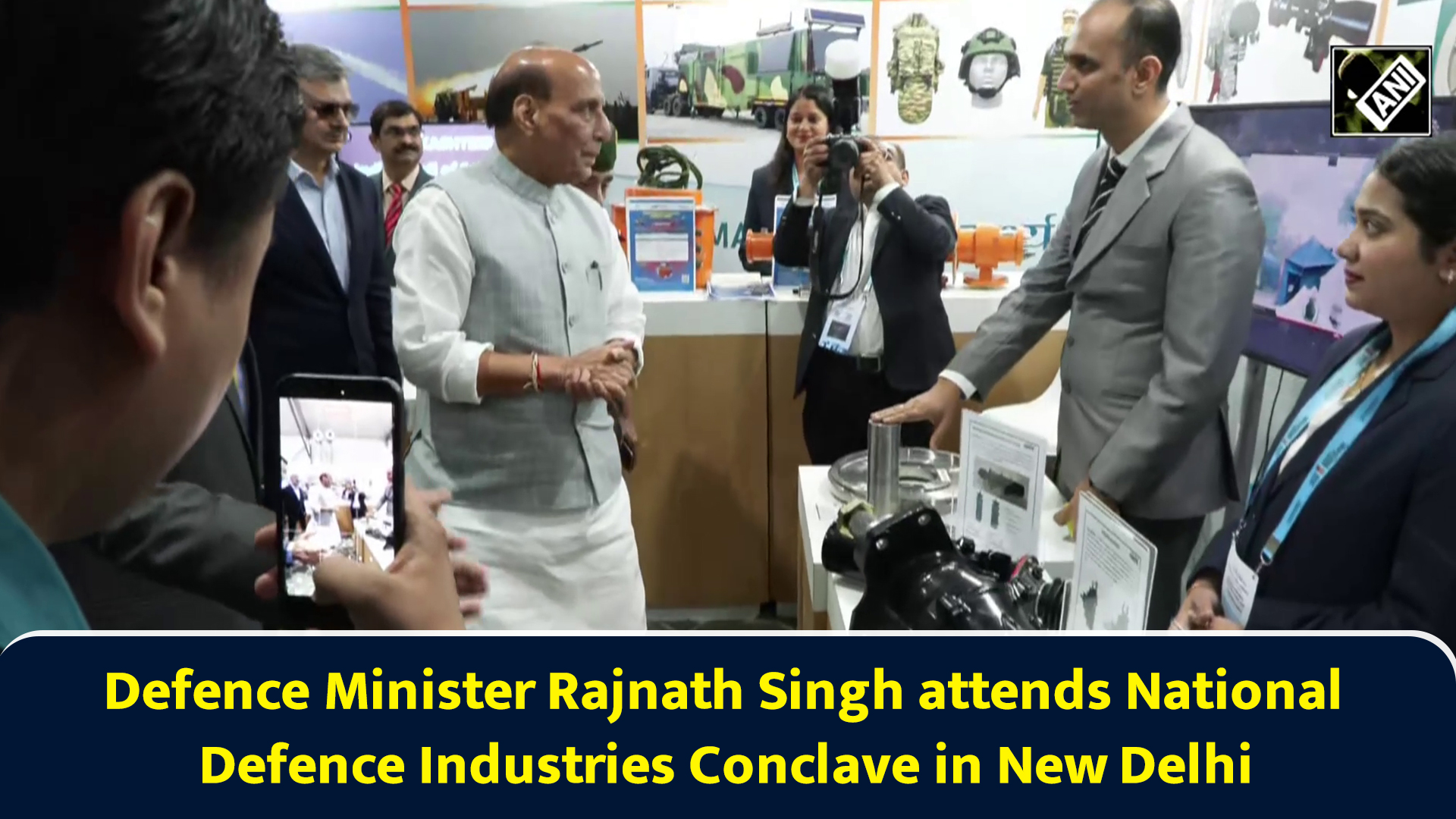 Defence Minister Rajnath Singh attends National Defence Industries ...