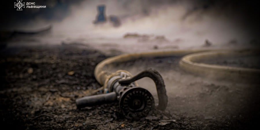 Russian drone debris damages SBU headquarters in Lviv