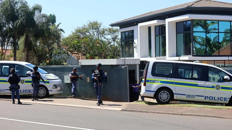 In pics: SAPS tactical unit raids Calvin Mathibeli’s Durban North ...