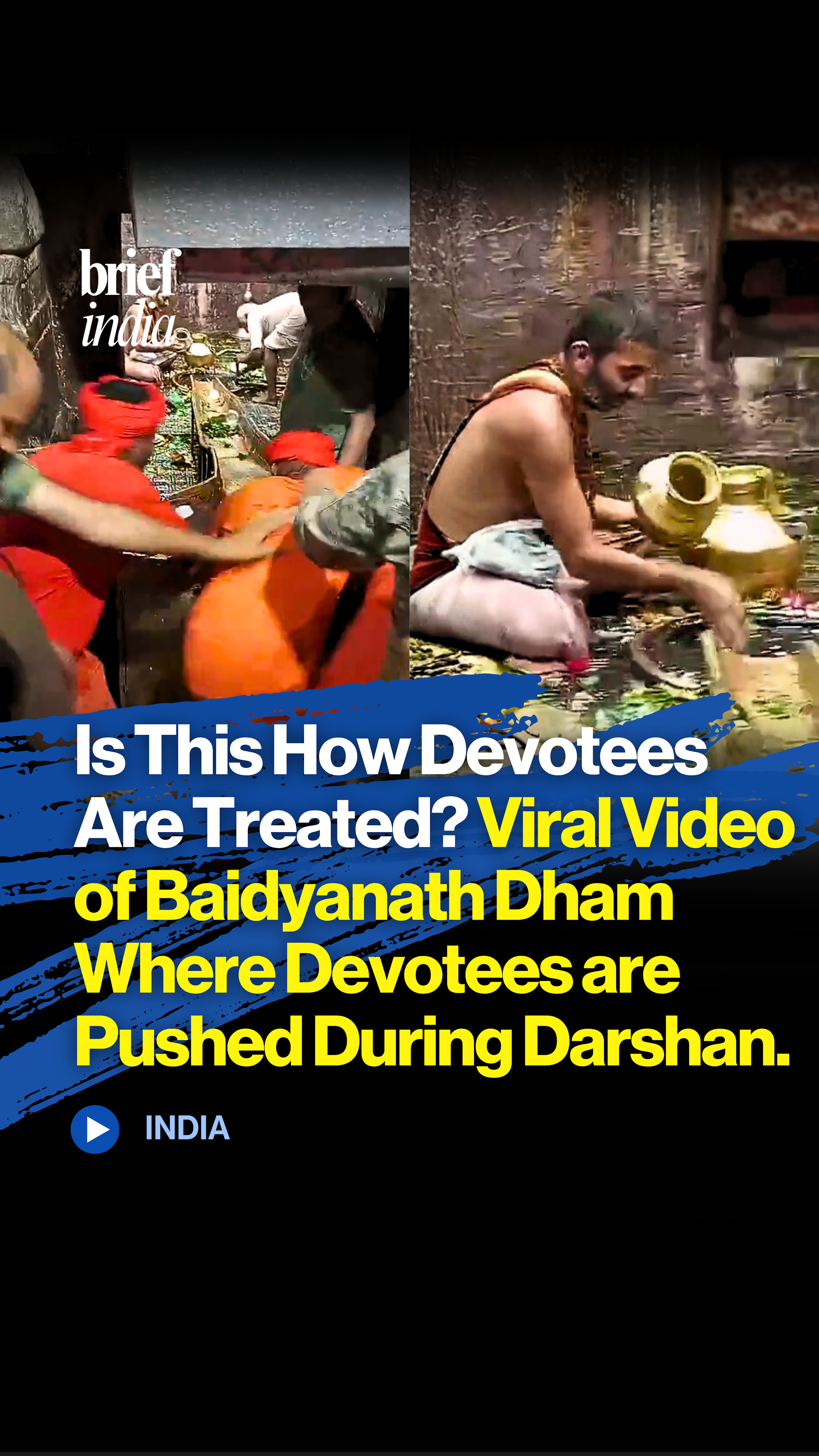 Viral video sparks outrage over devotee handling at Baba Baidyanath Temple