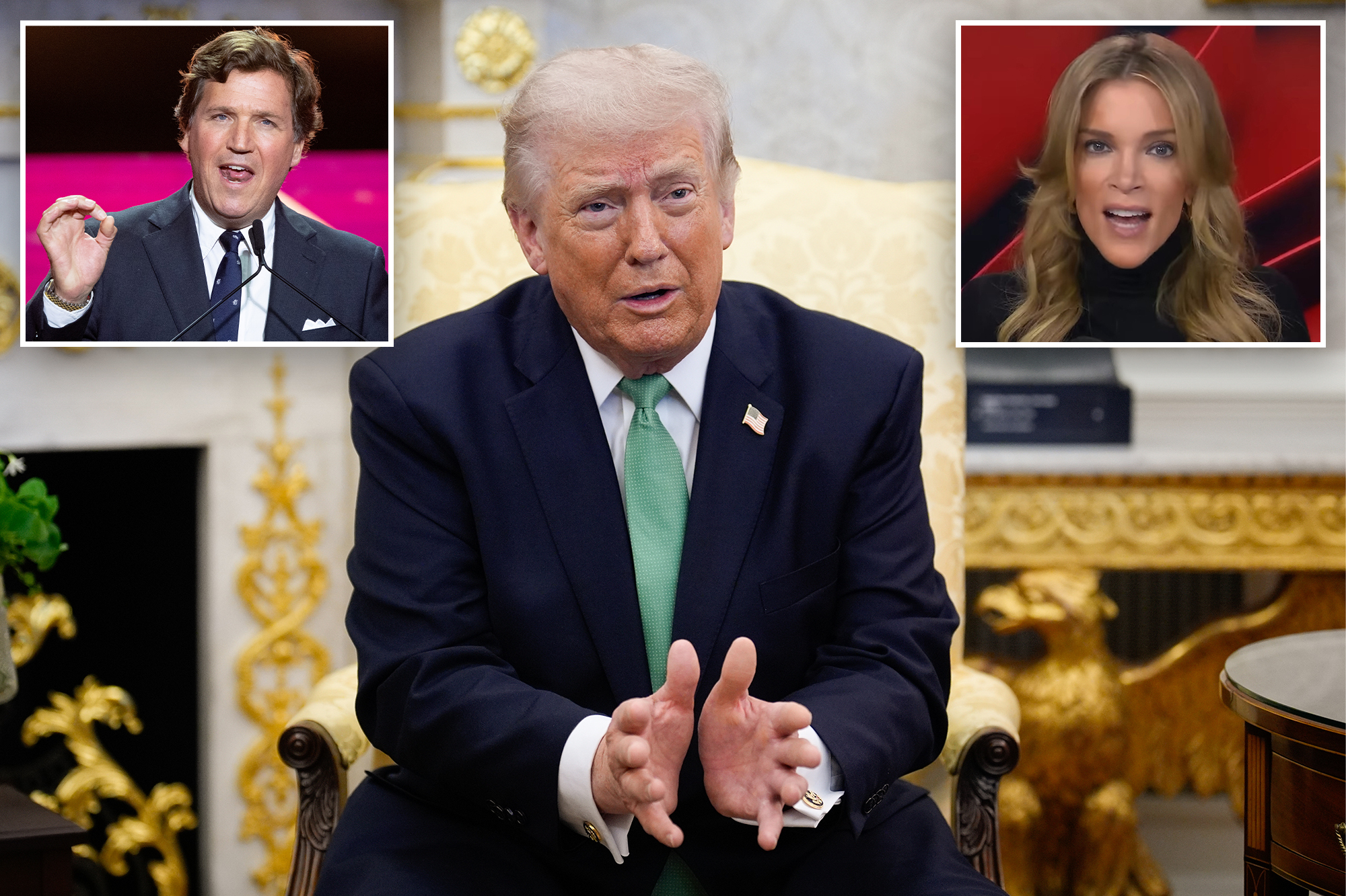 Republicans overwhelmingly back Trump over Tucker Carlson, Megyn Kelly ...
