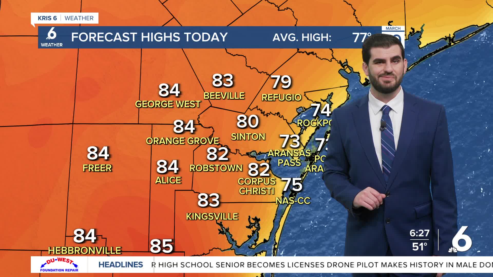 A warmer Thursday in store under sunny skies. Looking to the weekend ...