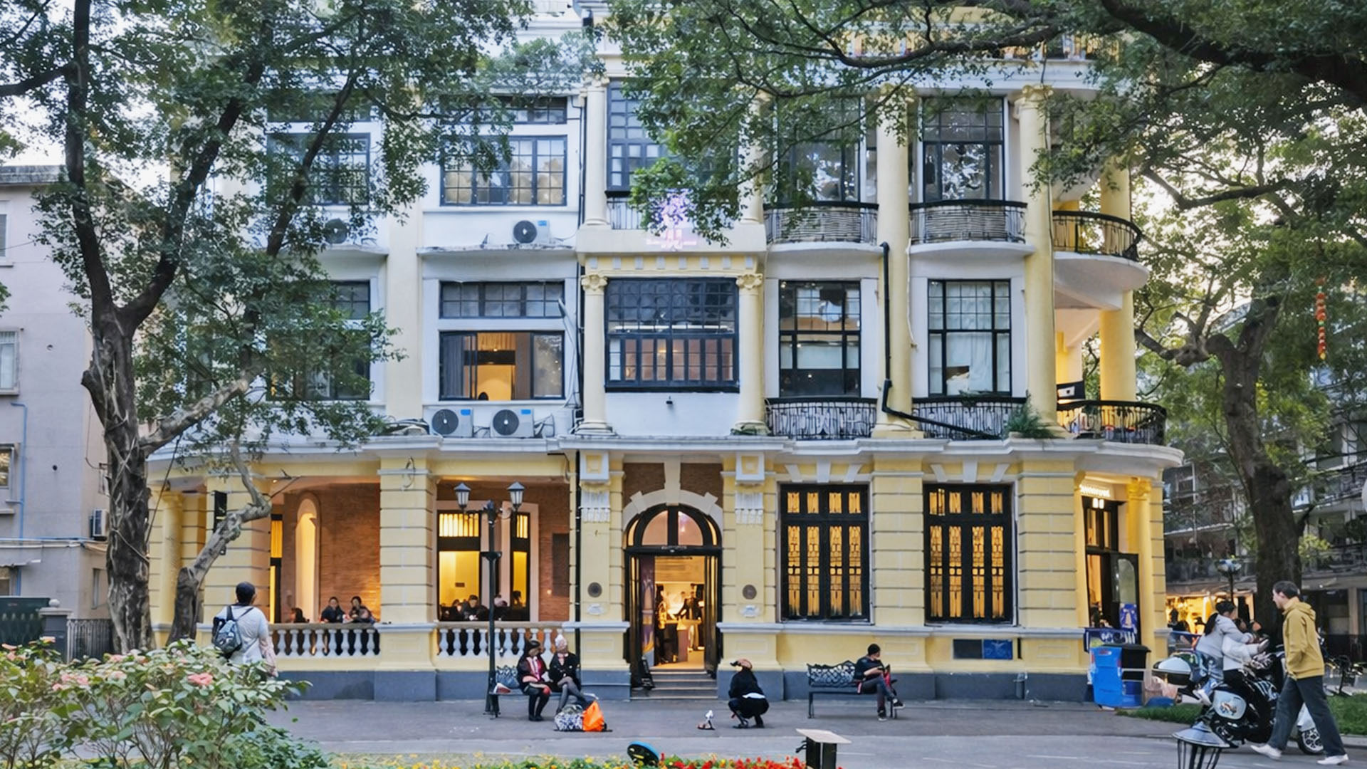 Des bâtiments de style européen dans les quartiers historiques de Chine
