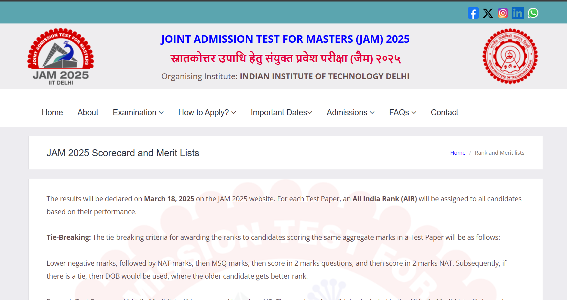 IIT JAM result 2026 declared at jam2026.iitb.ac.in: Direct link to ...