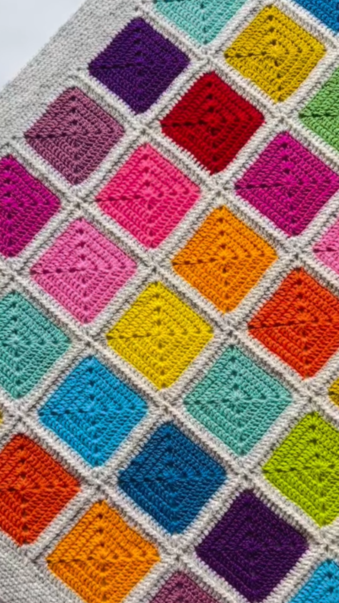 The rainbow crochet secret behind eye-catching blankets
