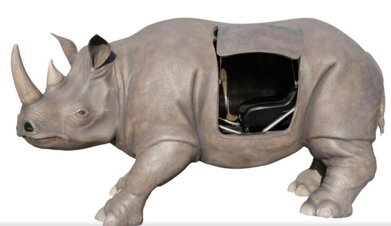 Propstore | The Jim Carrey-birthing rhino from Ace Ventura 2 sold for ...