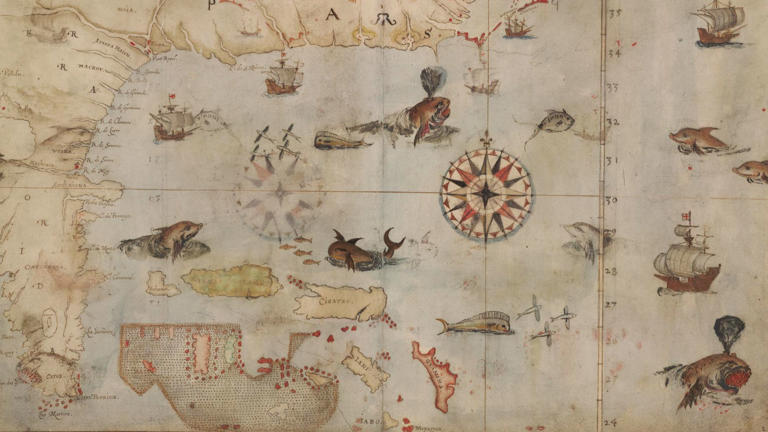 When medieval mapmakers filled the unknown world with monsters