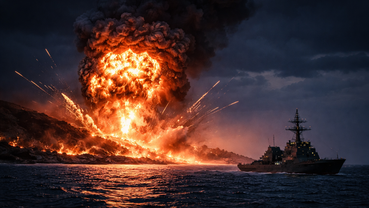 US drops 5,000-pound bombs near Strait of Hormuz