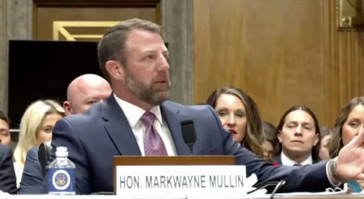 ‘I want that’: Markwayne Mullin takes off the mask, celebrates former ...
