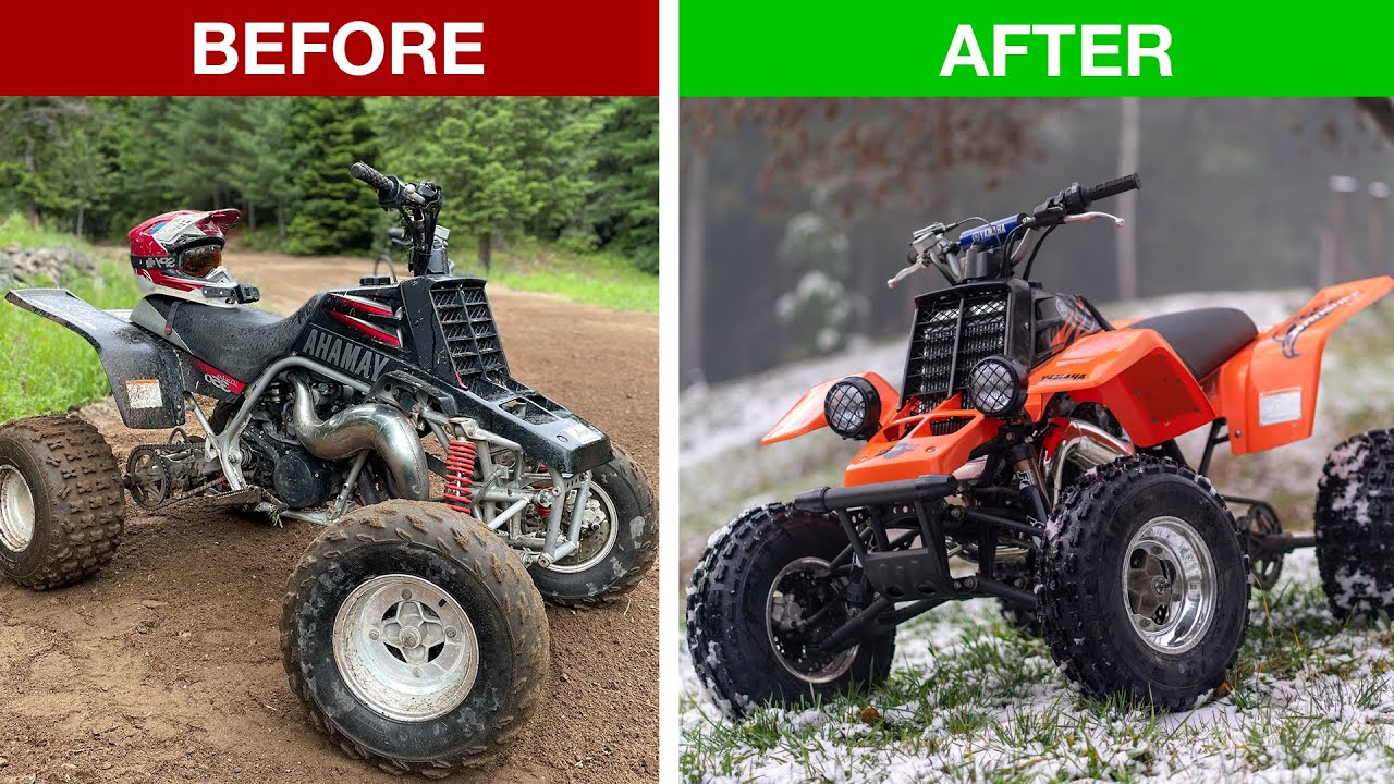 I restored a $500 Yamaha Banshee! 🏍️