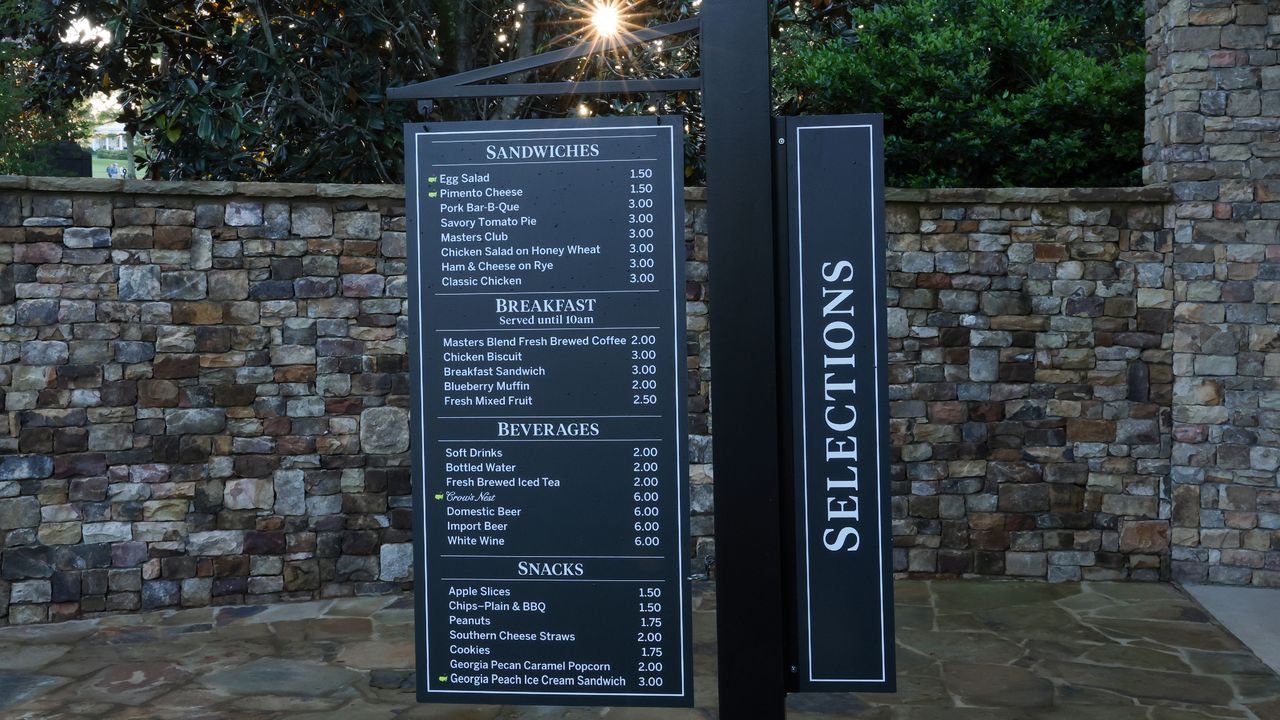 Augusta National to introduce new menu item for 2026 Masters