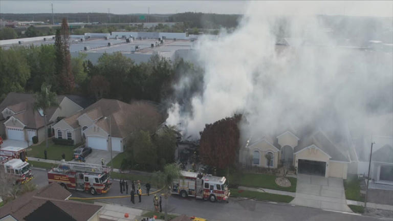 Morning fire destroys home in south Orange County