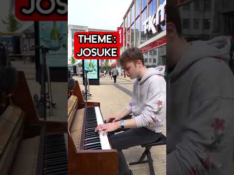 Jotaro & Josuke theme mashup in public