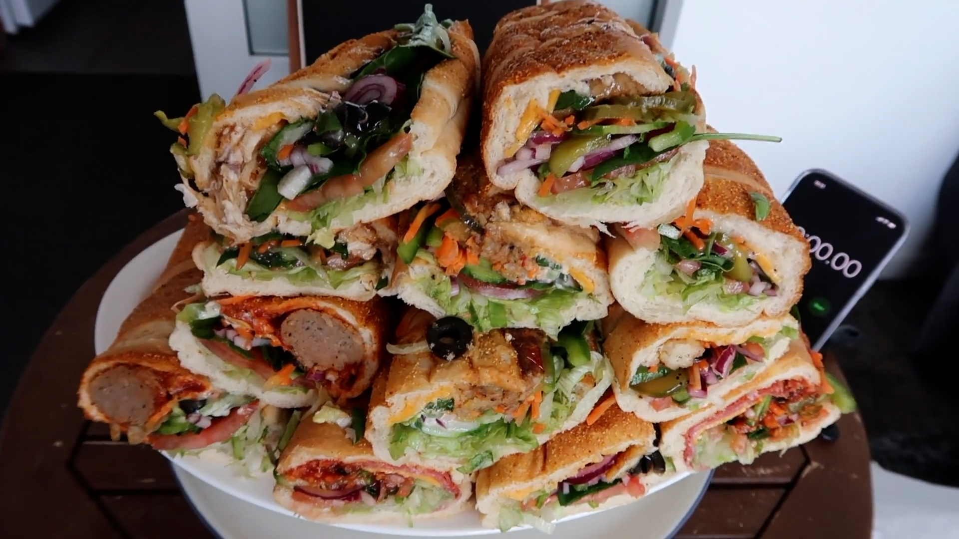 Woman attempts to eat 12 Subway sandwiches