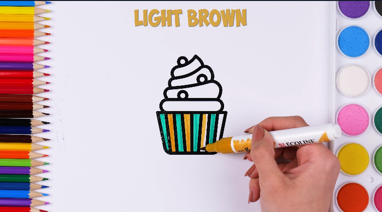 Colorful fun with these drawings