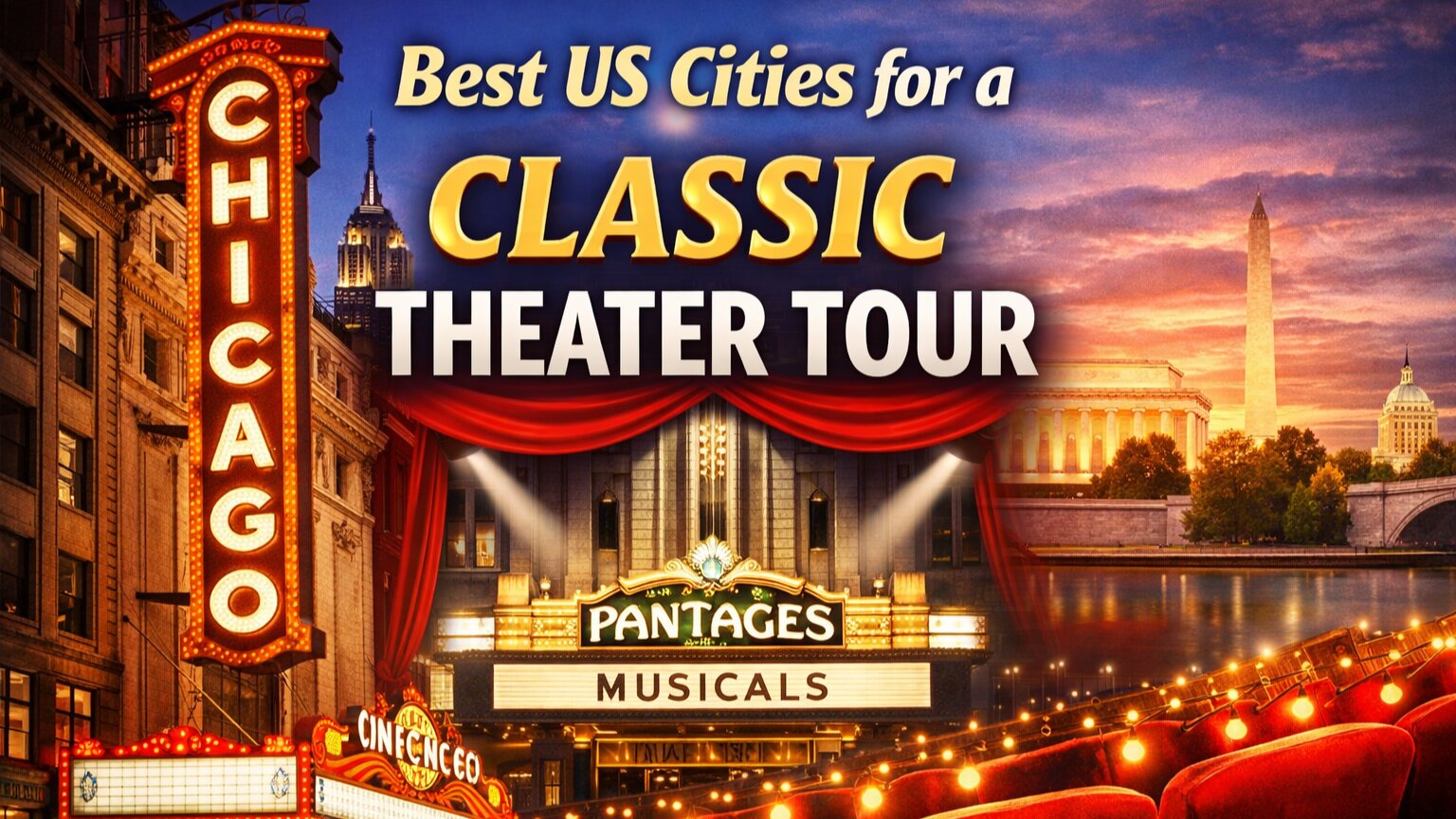 Best US cities for a classic theater tour