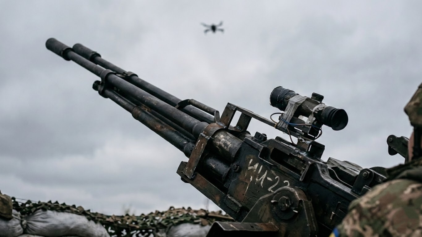 How Ukrainians remake automated guns to take down drones