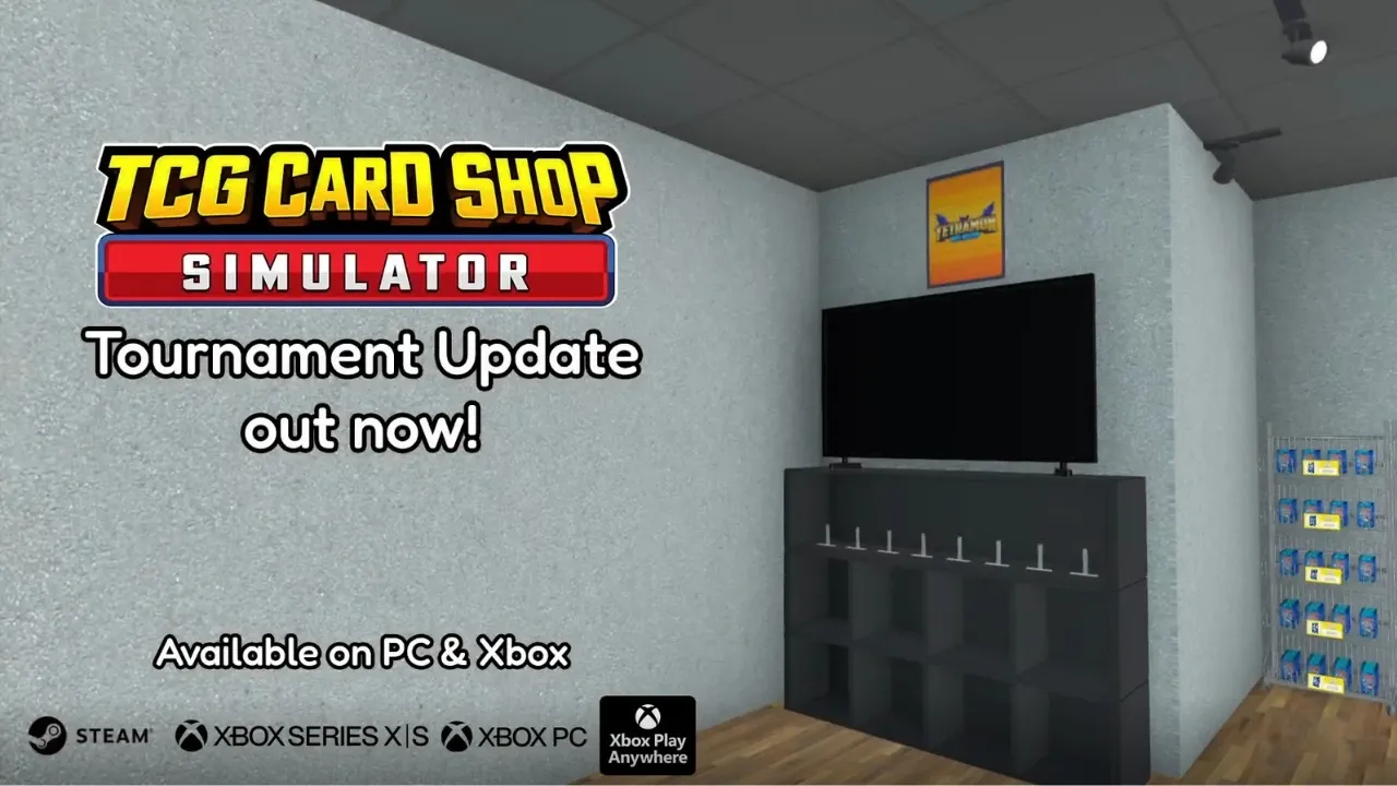 TCG Card Shop Simulator's tournament mode is available now!