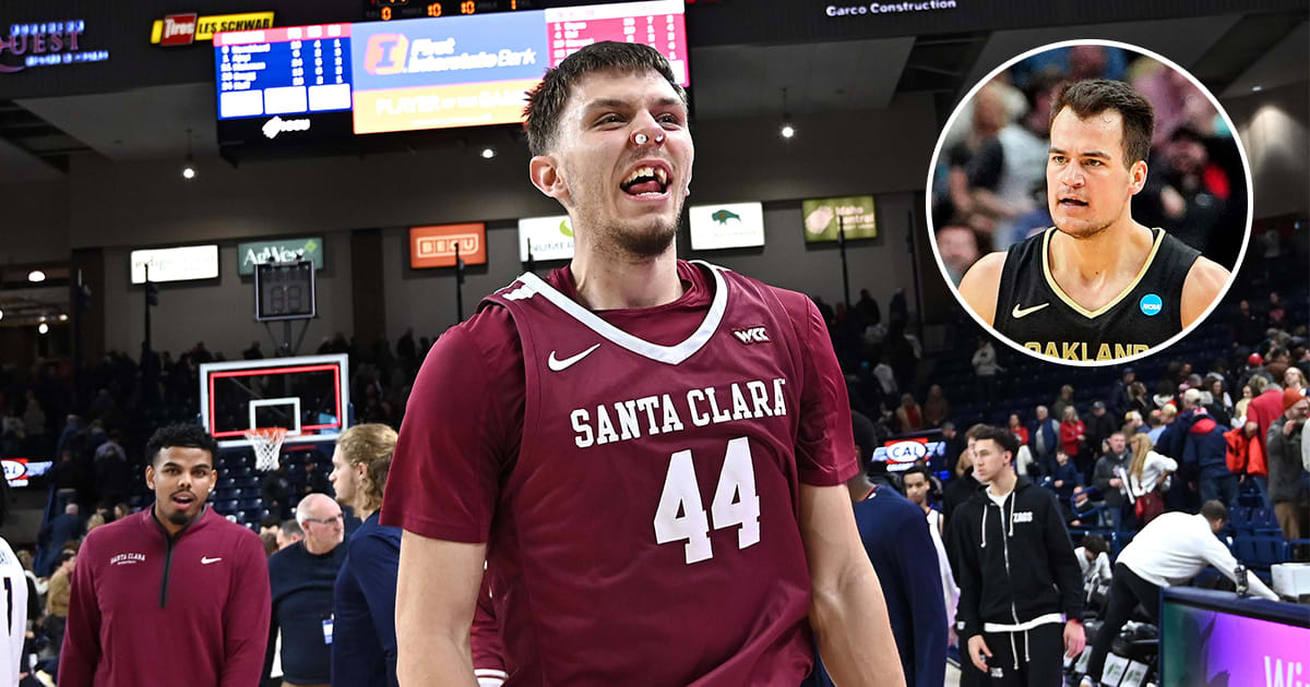 Santa Clara guard Jake Ensminger trolls Kentucky fans with Jack Gohlke ...