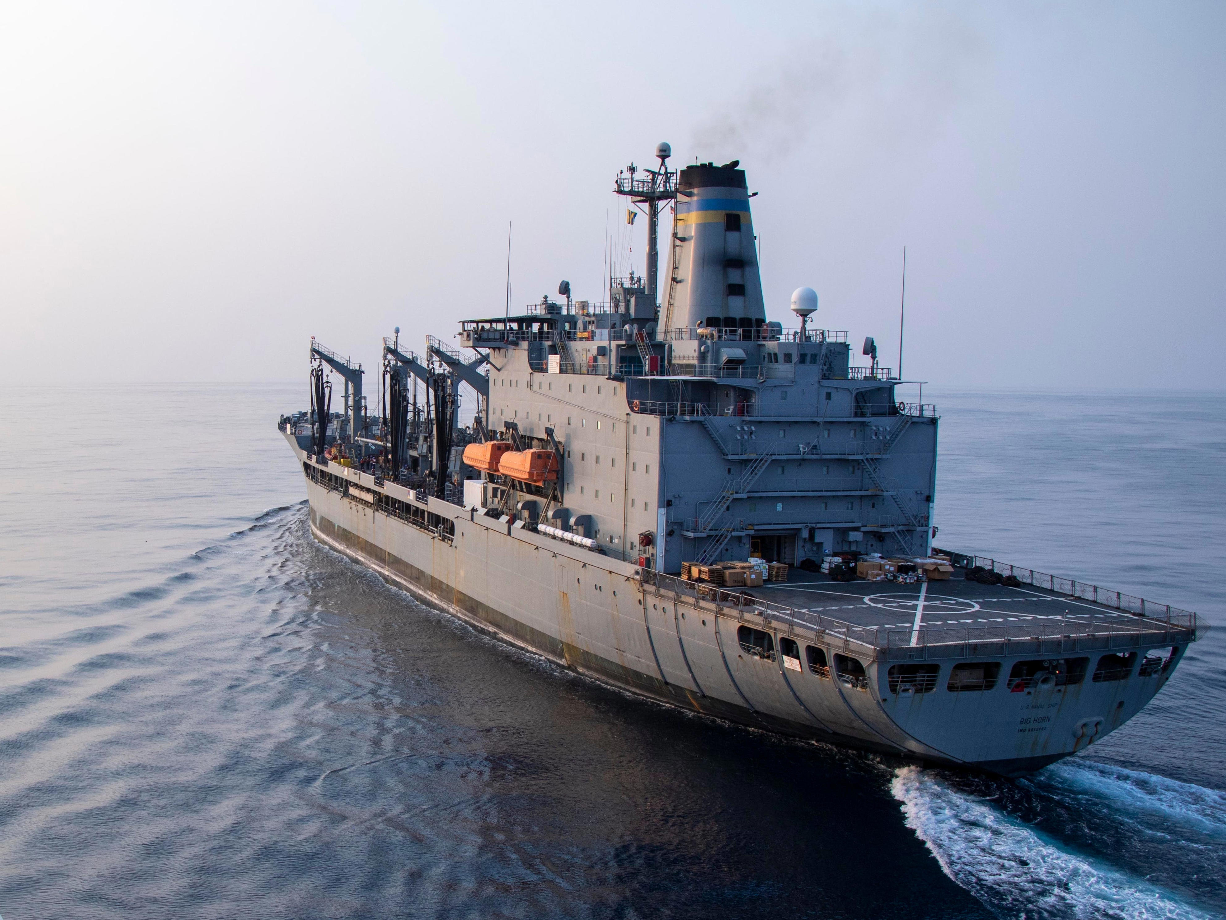 A US Navy oiler ran hard aground after its captain urged a last-minute ...