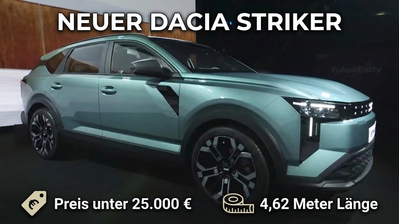 2026 Dacia Striker: Viel Platz, Hybridtechnik und Preis unter 25.000€!