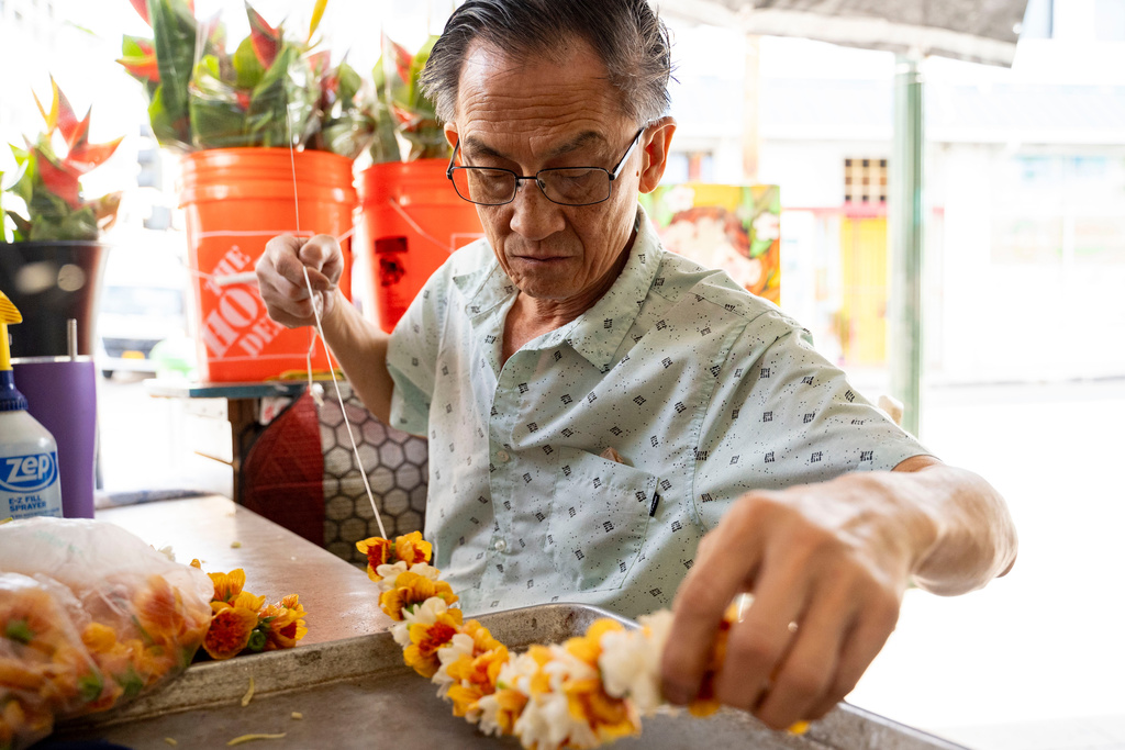 That purple Hawaii vacation lei likely came from Thailand, and some ...