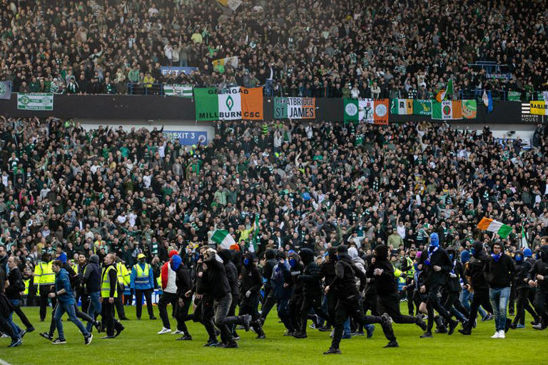 Chaotic Rangers vs Celtic scenes defended by police chief after ...