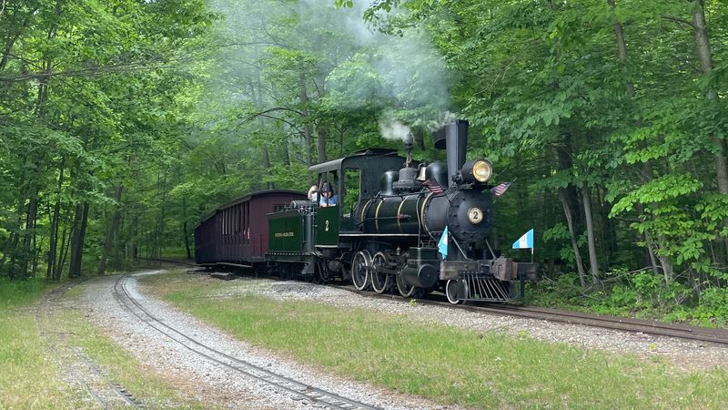 This Indiana steam forest features miniature locomotives hidden in the ...