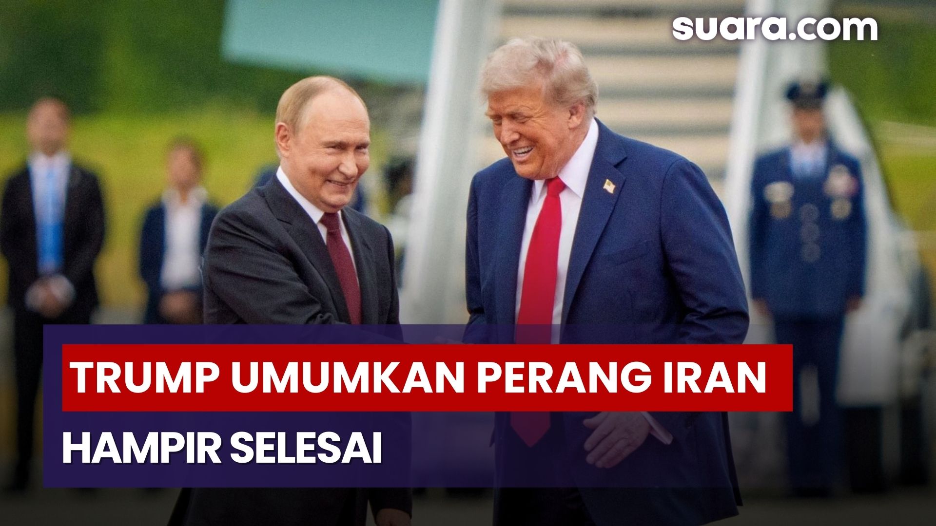 Trump Umumkan Perang Iran Hampir Selesai Usai Bicara dengan Vladimir Putin