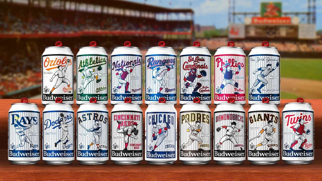 Budweiser marks 150th with MLB team cans ahead of 2026 Opening Day