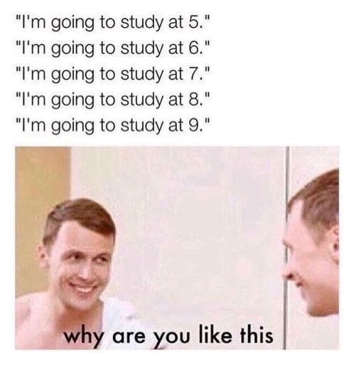 31 relatable memes for tired students who need an extra dose of dopamine