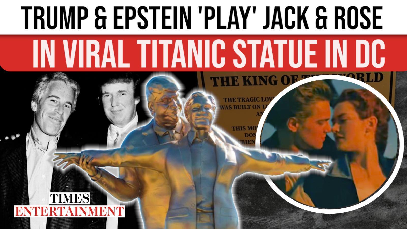 Trump and Epstein depicted in Titanic ‘King of the World’ pose in ...