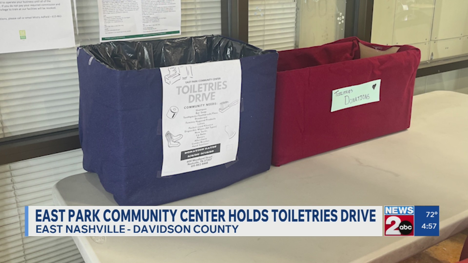 East Park Community Center holds toiletries drive for vulnerable ...