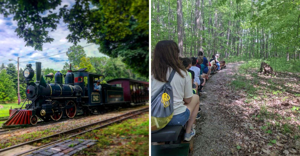 This Indiana steam forest features miniature locomotives hidden in the ...
