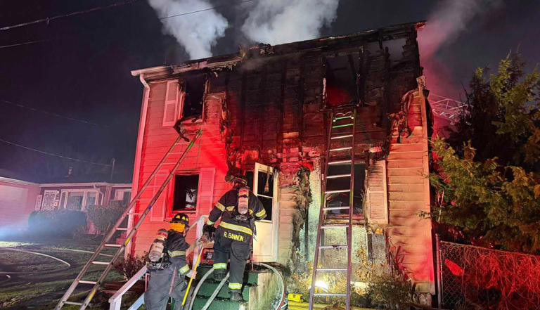 Elderly couple killed in Maryland house fire as son escapes by jumping ...